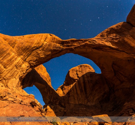 Nightscapes at Double Arch – The Amazing Sky