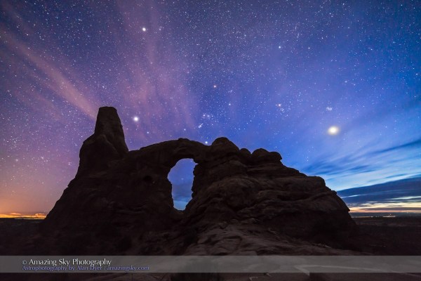 Orion Over and Through Turret Arch – The Amazing Sky
