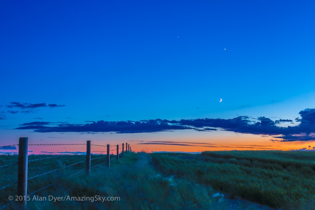 A Twilight Triangle of Worlds – The Amazing Sky