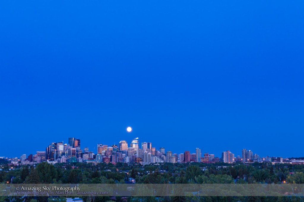 The “Blue Moon” over Calgary – The Amazing Sky