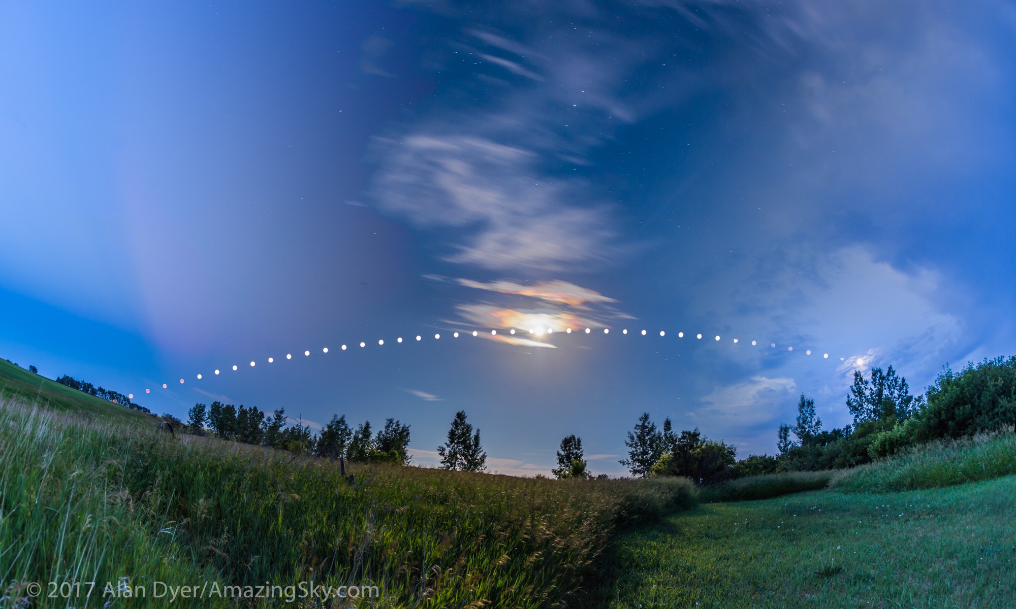 Arc of the Low Summer Moon – The Amazing Sky