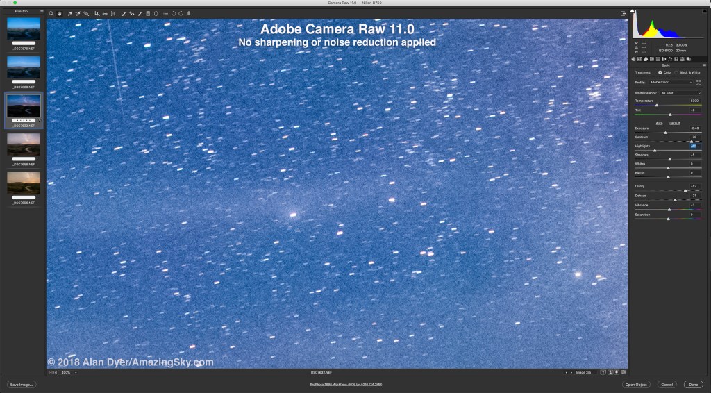 Testing ON1 Photo RAW for Astrophotography – The Amazing Sky