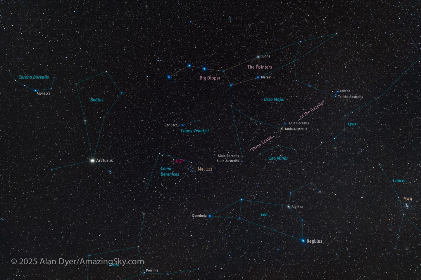 Touring the Constellations of Spring – The Amazing Sky